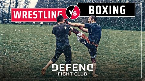 Wrestling Vs Boxing Mma Streetfight Dfc Youtube