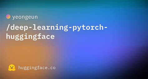 Yeongeundeep Learning Pytorch Huggingface At Main
