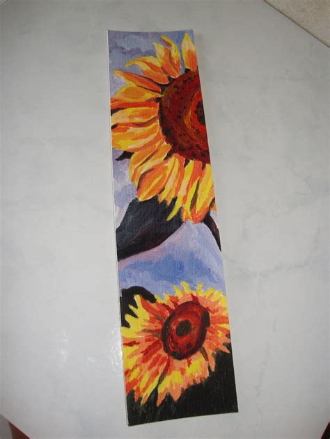 Sunflower Original Art Print Bookmarks Set Of Heavy Paper Etsy