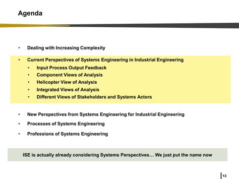 Why Systems Engineering In Industrial And Systems Engineering Pptx