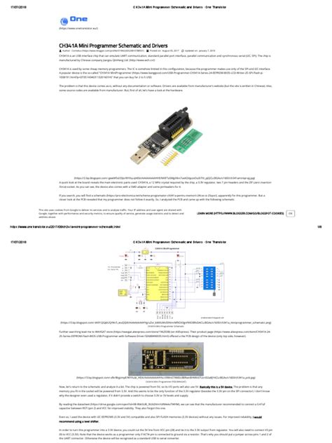 Ch341a Mini Programmer Schematic And Drivers One Transistor Pdf