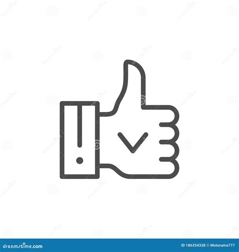 Verification Line Icons Collection Identification Authentication Validation Confirmation