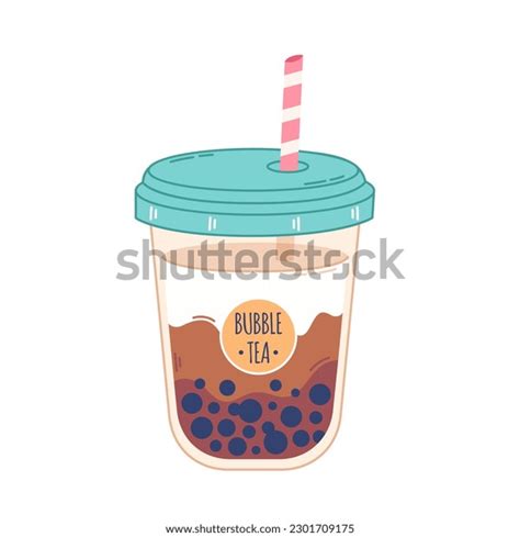 Bubble Milk Tea Tapioca Pearls Boba Stock Vector Royalty Free Shutterstock