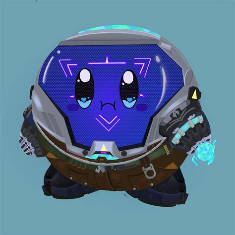 An Image Of A Cartoon Character Wearing A Futuristic Helmet With