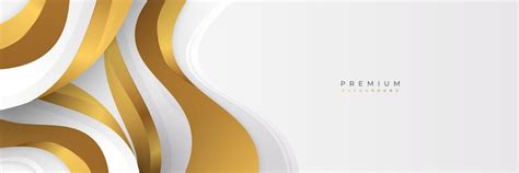 황금 선과 종이 컷 스타일이 있는 고급스러운 흰색과 금색 배경 수상 후보자 공식 초대 또는 인증서 디자인을 위한 프리미엄 회색 및 금색 배경 프리미엄 벡터