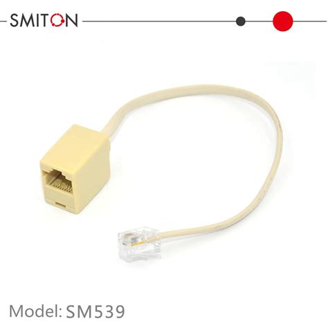 Rj9 Male To Rj45 Female Socket Port Telephone Splitter Buy Rj9 To