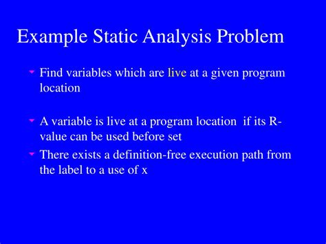 Ppt An Overview On Static Program Analysis Powerpoint Presentation