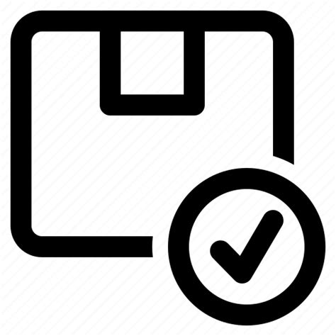 shipping approve approved package management icon download on