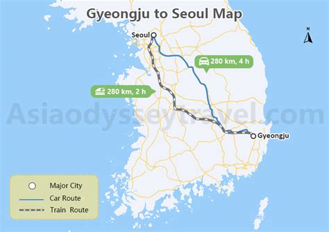 Gyeongju Tourist Map Gyeongju Map With Attractions