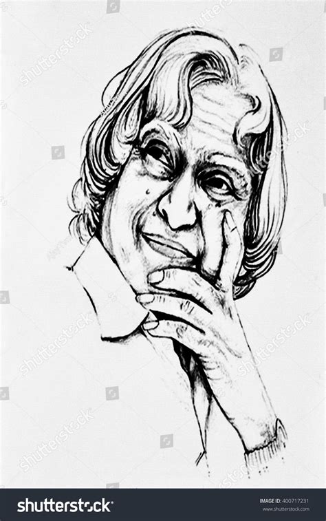 Apj Abdul Kalam Sketch Outline