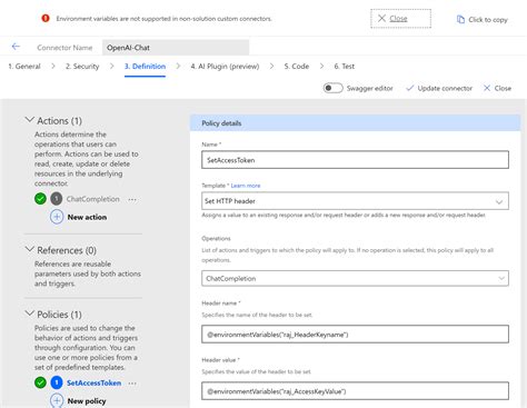 Power Platform Working With Custom Connector Policies Rajeev