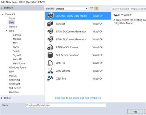 Entity Framework In Asp Dot Net Mvc Application Dot Net Tutorials