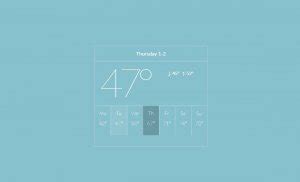 Javascript Weather Widget Design Examples Onaircode