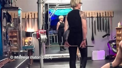 Femdom Caning On A Bench Blonde Blonde Porn Feat Bunny And The Wolf
