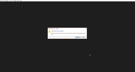 The Window Has Crashed On Open Folder Issue Microsoft Vscode GitHub