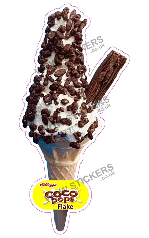 Coco Pops Flake Cone Wow Stickers
