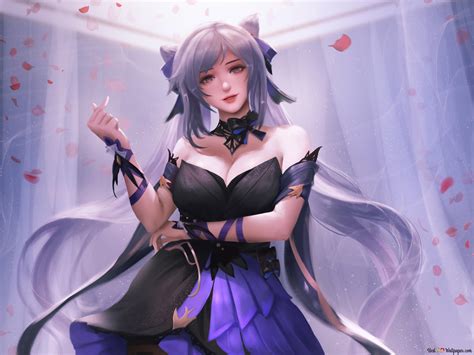 Sexy Anime Girl Keqing Genshin Impact K Wallpaper Download