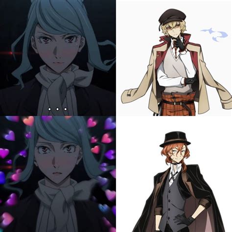 Tsujimura X Chuuya Бешеные псы Смешные рисунки Графические проекты