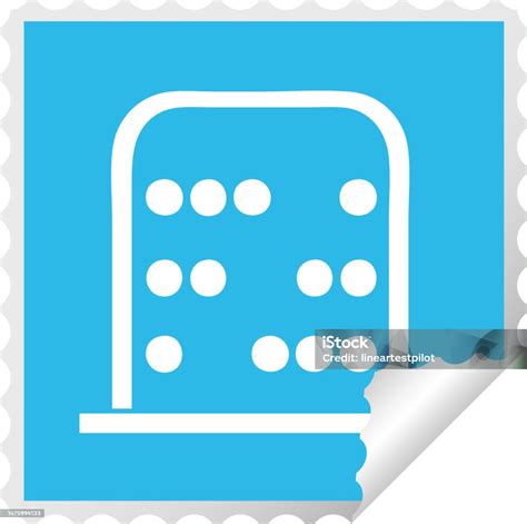 Kartun Stiker Kupas Persegi Sempoa Matematika Ilustrasi Stok Unduh