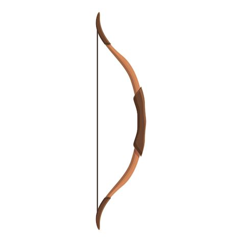 Arco ícone desenho animado vetor flecha de tiro arco arco de