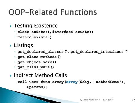 Object Oriented PHP Martin Kruliš ppt download
