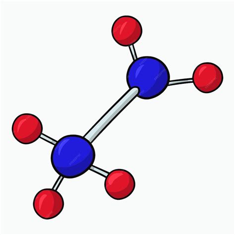 Premium Vector Simple Diagram Of The Structure Of The Molecule Vector