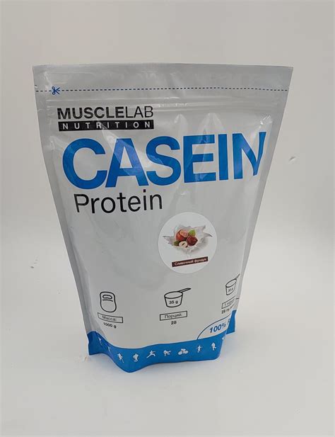 Казеин MuscleLab Nutrition Casein Protein со вкусом Сливочного фундука ...