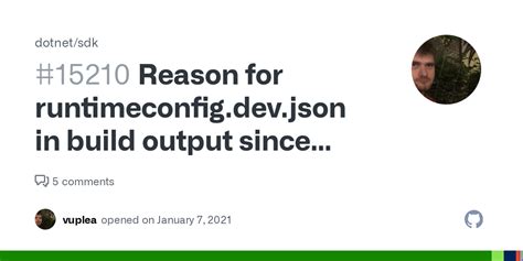 Reason For Runtimeconfig Dev Json In Build Output Since NET Core Issue Dotnet Sdk