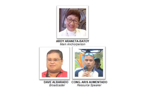 Cong Aris Aumentado “newsmakers Ug Uban Pa” Program Hosted By Ardy