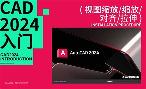 视图缩放缩放对齐拉伸 Cad2024新手入门 室内设计教程cad（2024） 虎课网