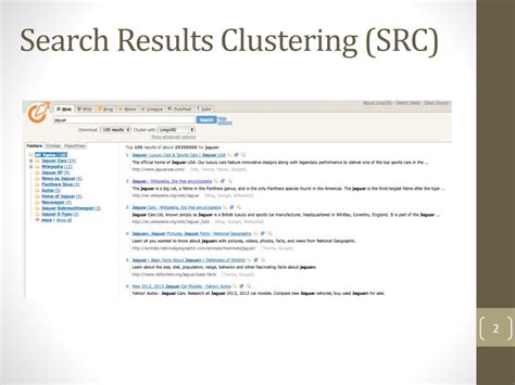 Ppt Topical Clustering Of Search Results Powerpoint Presentation