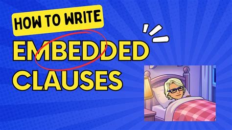 How To Write An Embedded Clause Youtube