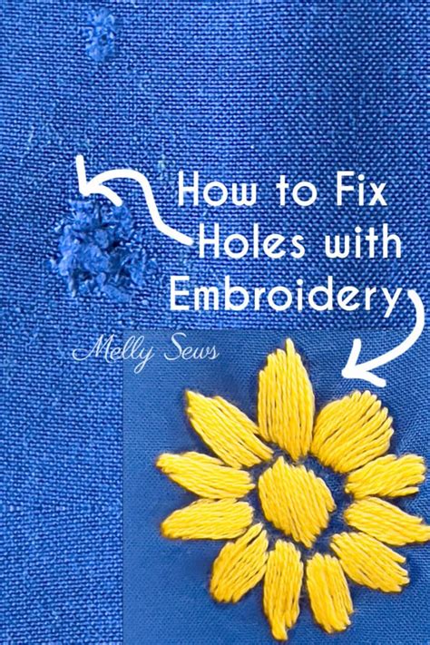 How To Fix A Hole Sewing Options And Diy Tutorials Melly Sews