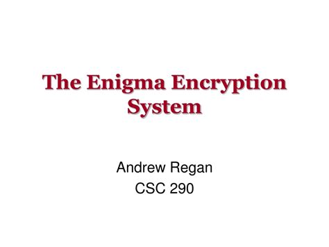 Ppt The Enigma Encryption System Powerpoint Presentation Free Download Id9070029