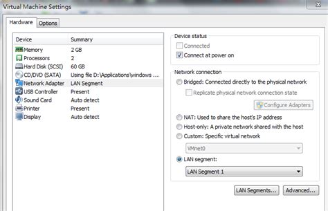 networking construct a lan in vmware player super user
