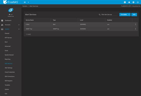 6 System FreeNAS11 3 BETA1 User Guide Table Of Contents