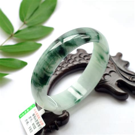 F057果敢翡翠手镯 飘花天然a货玉石玉镯玉手镯玉镯子正品带证书果敢翡翠旗舰店