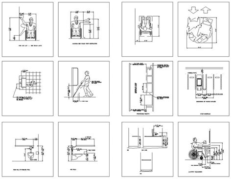 Best Accessibility Facilities Handicap Facilities CAD Drawings Download Images On