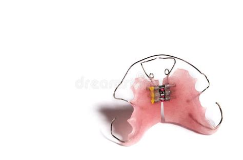 Pink Orthodontic Teeth Retainer Isolated Stock Photo Image Of Medical