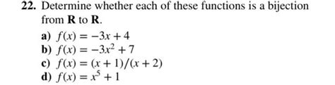 Solved 12 Determine Whether Each Of These Functions From Z