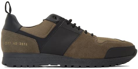 Common Projects Brown Track Technical Low Sneakers Common Projects
