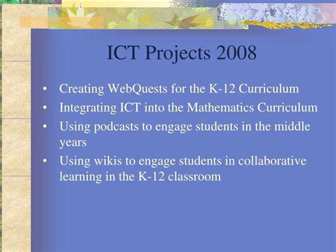 ppt ict across the curriculum powerpoint presentation free download