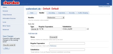 using pretty urls in concrete5 with cherokee walter ebert