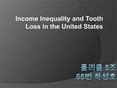 하성호 Income Inequlity Ppt