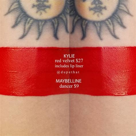 Kylie Cosmetics Red Velvet Liquid Lipstick Dupes All In The Blush