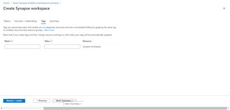 Creating Azure Synapse Analytics Workspaces