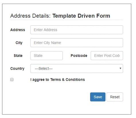 Template Driven Forms And Validation In Angular With Typescript
