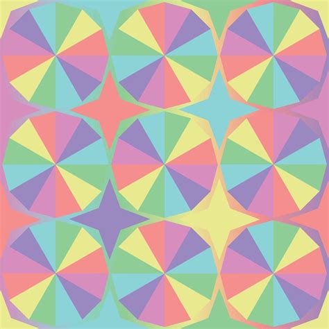 Colorful Modern Dodecagon Seamless Pattern Art Honey Texture Colorful
