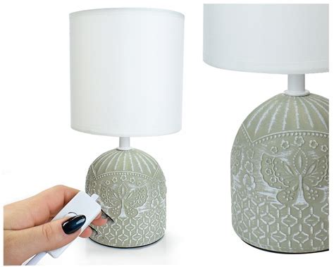 Lampka BOHO Stołowa Nocna Ceramiczna RETRO VINTAGE LAMPNOC Cena Opinie Lampy stołowe