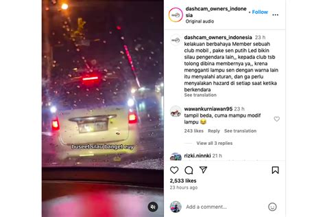 Avanza Milik Komunitas Pakai Lampu Sein Warna Putih Dicibir Netizen